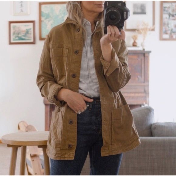 Everlane | Jackets & Coats | Everlane The Cinchable Chore Cotton ...